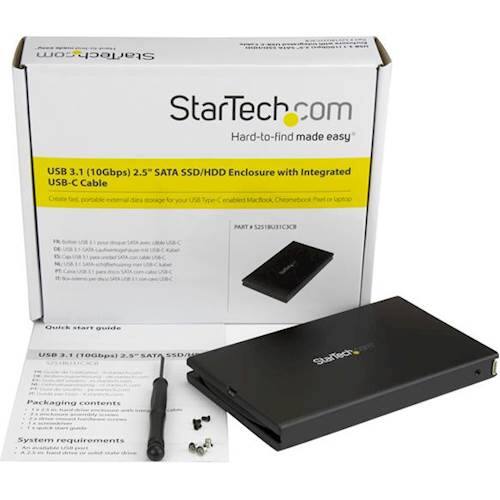 Best Buy: StarTech.com USB 3.1 Drive Enclosure for 2.5" Hard Drives and ...