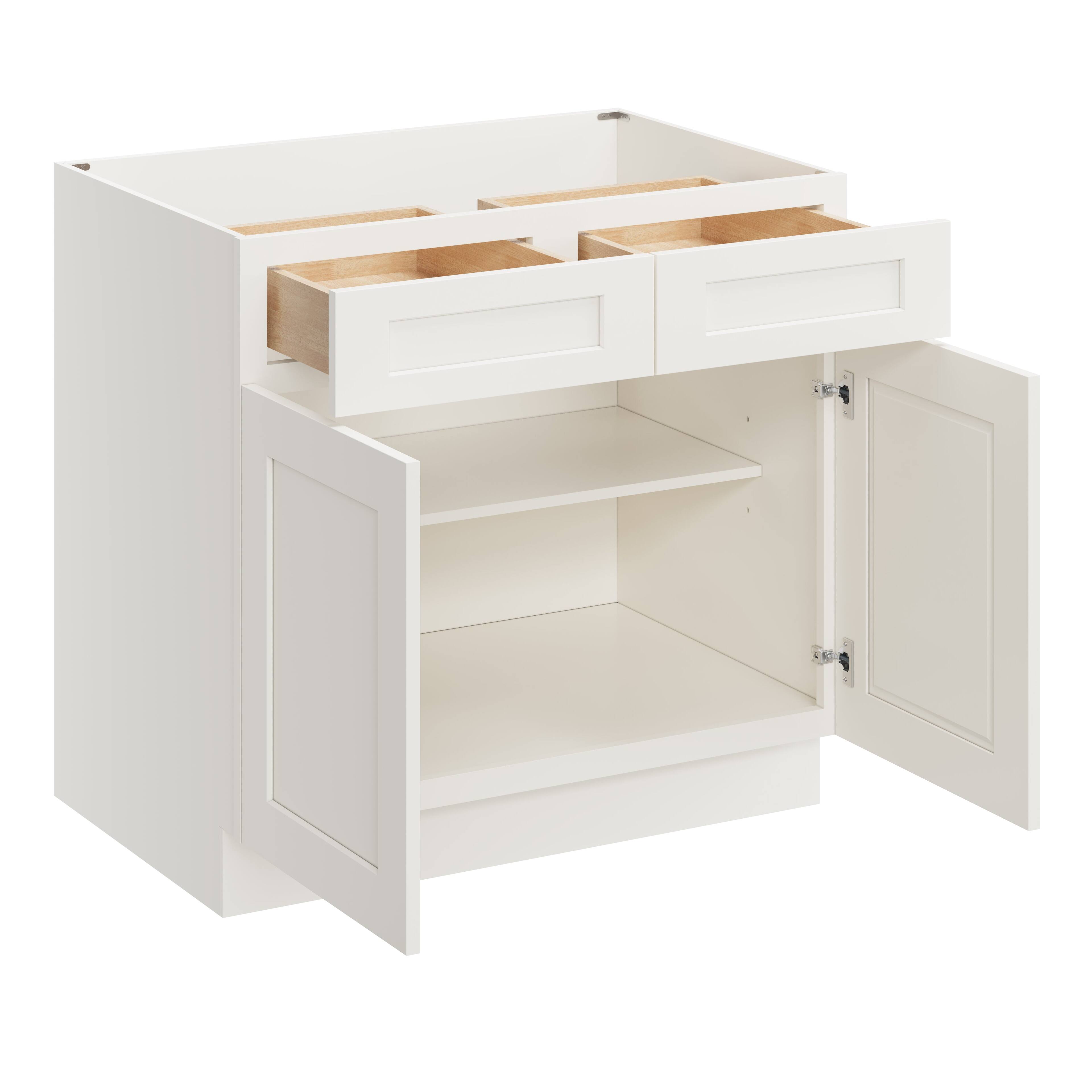 Boyel Living 36 Inch Base Cabinet with Full Overlay and Soft Close ...