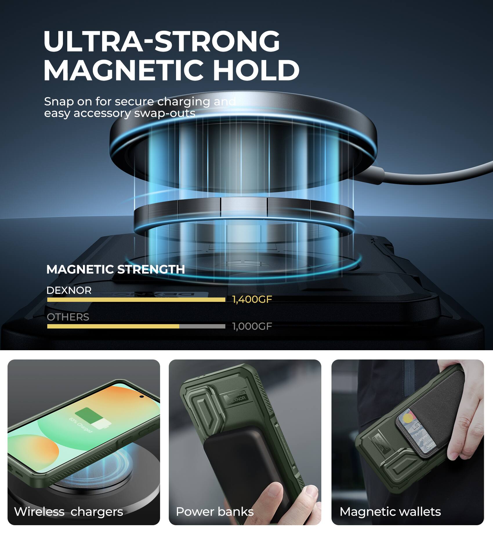 dexnor for Samsung Galaxy S24 FE Case with Camera Cover & Adjustable ...