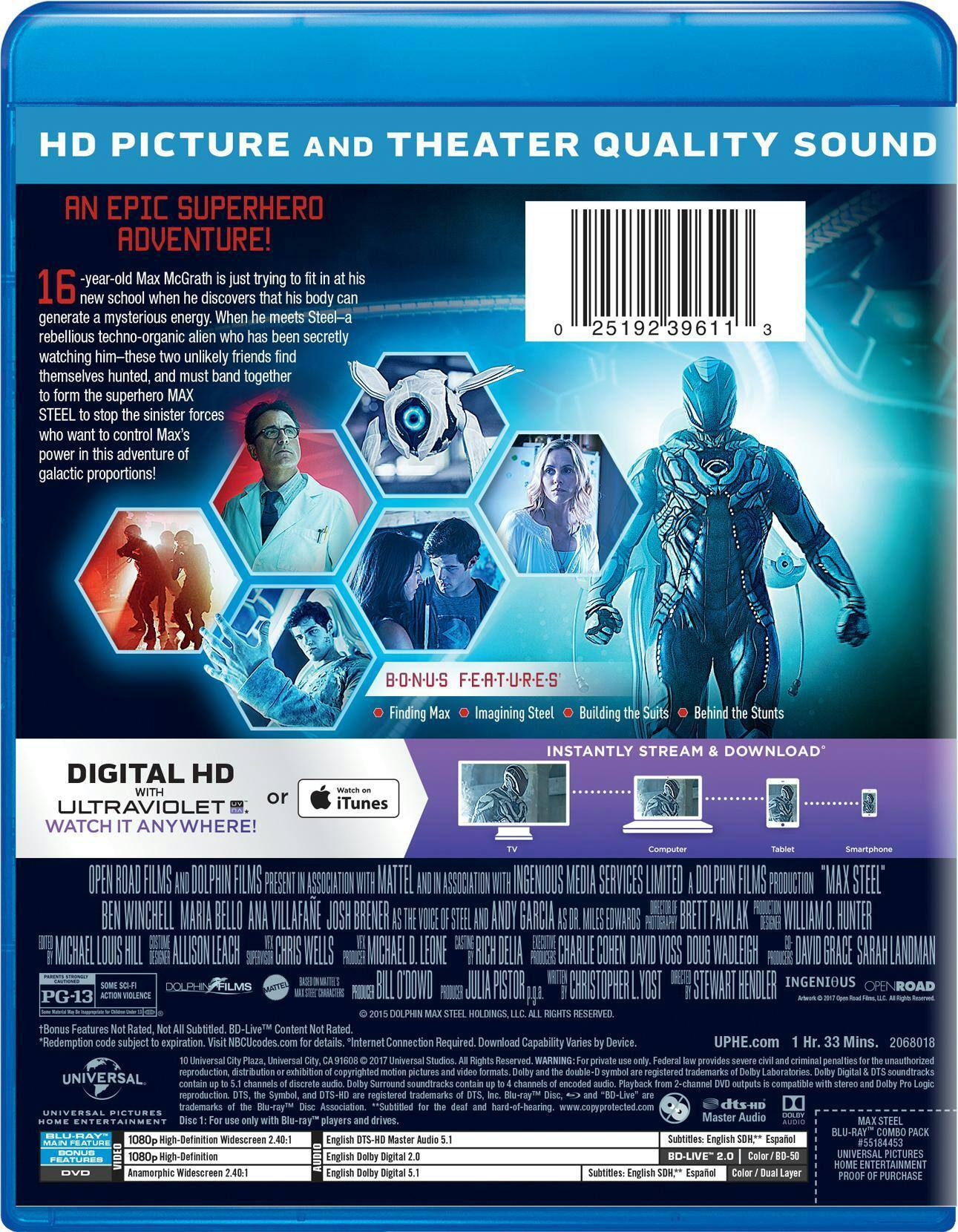 Max Steel (DVD + Digital) [Blu ray] [Standard] - Best Buy