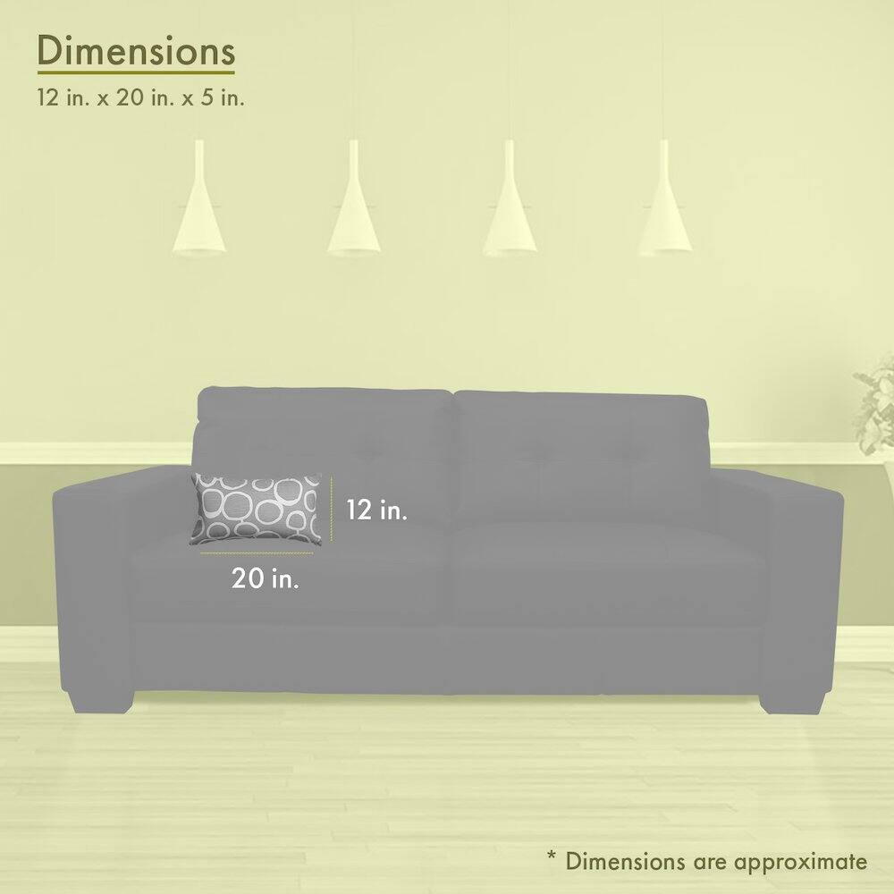 Majestic Home Pillow 12x20 Fusion Gray 85907241046 - Best Buy