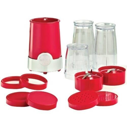 Customer Reviews: Bella 12 Piece Rocket Blender Chrome, Red BLA13756 ...