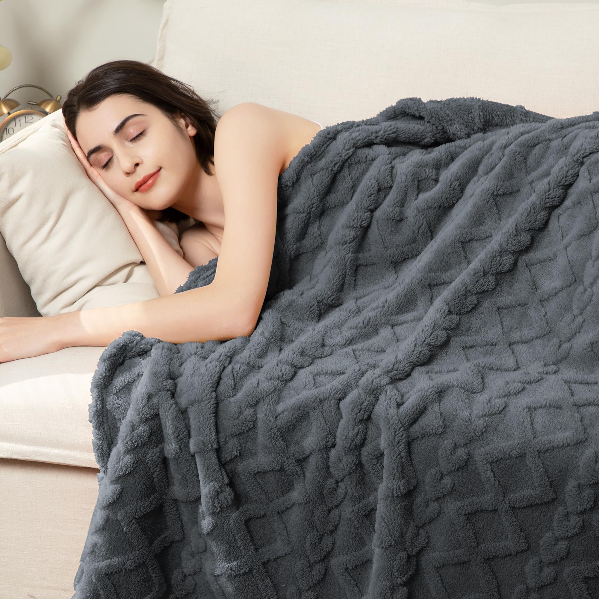 Pacoar Cade Fleece Throw Blanket Cozy Soft Lightweight Fuzzy For Women ...