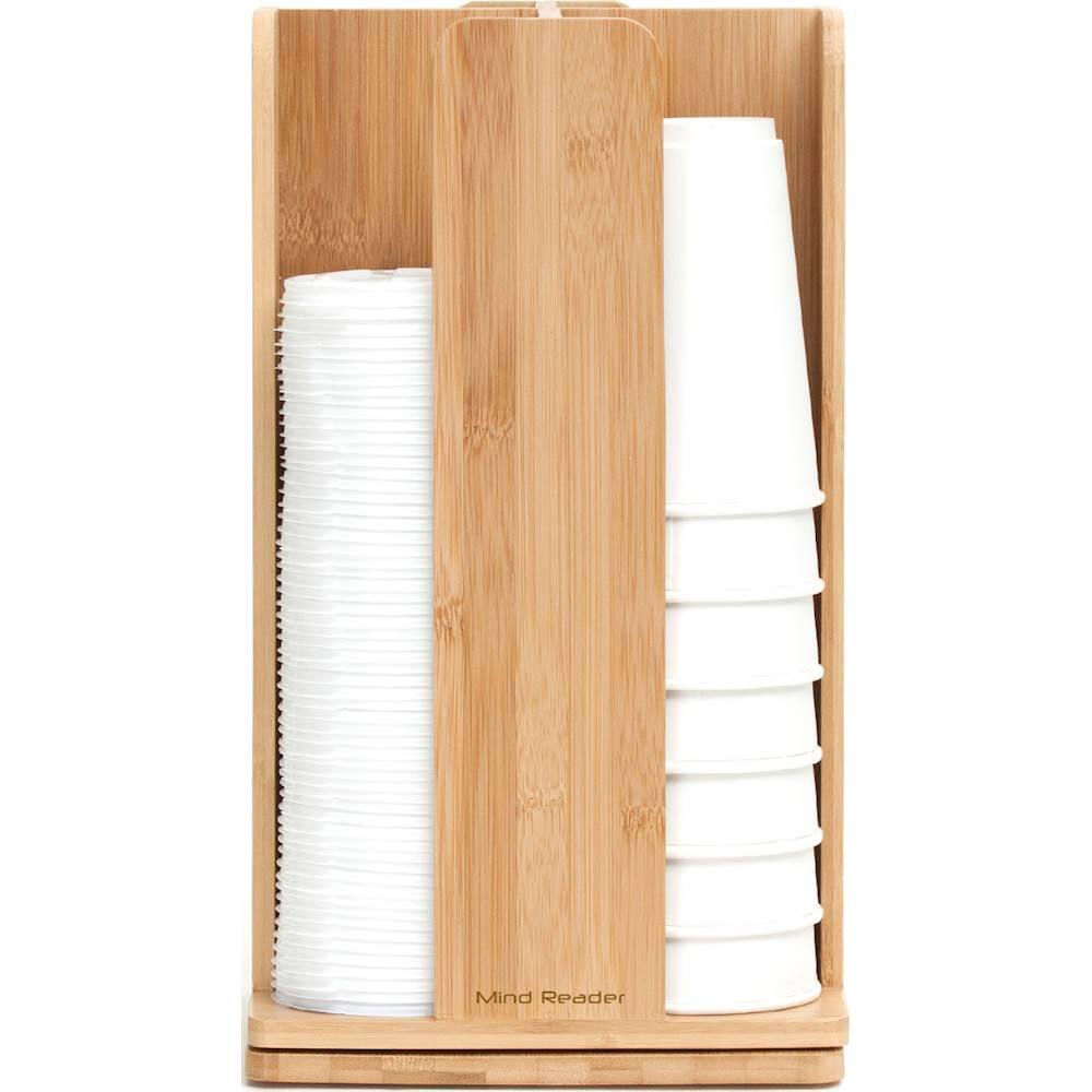 Best Buy: Mind Reader Tawny Spinning Cup and Lid Holder Wood CUPDISPBM-BRN