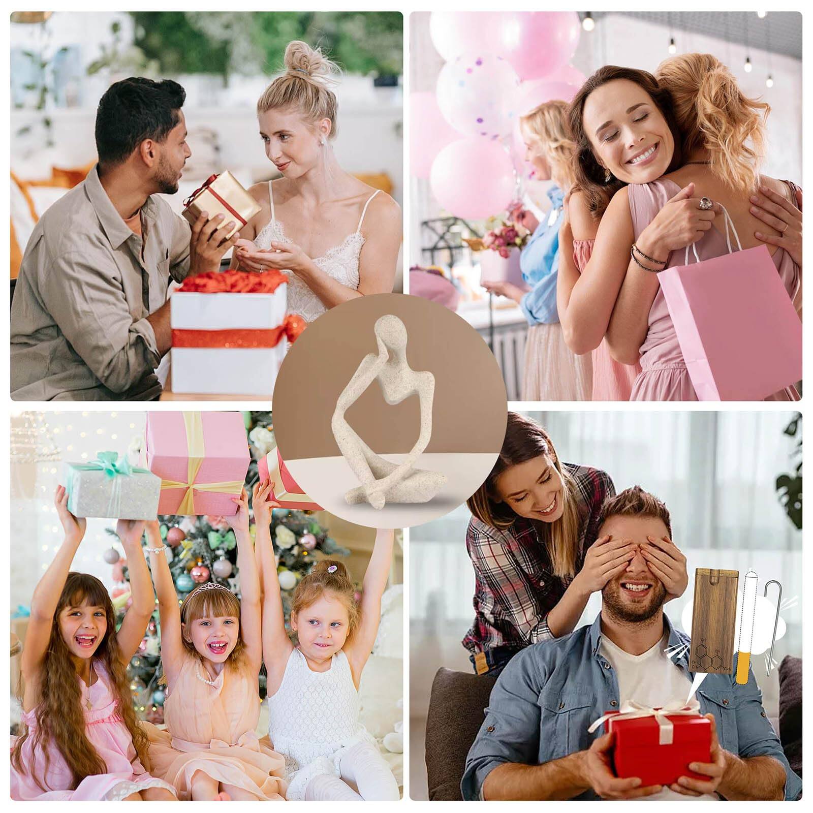 ThinkLink Electronic Desktop Thinker Statue Decor Ornament Modern ...