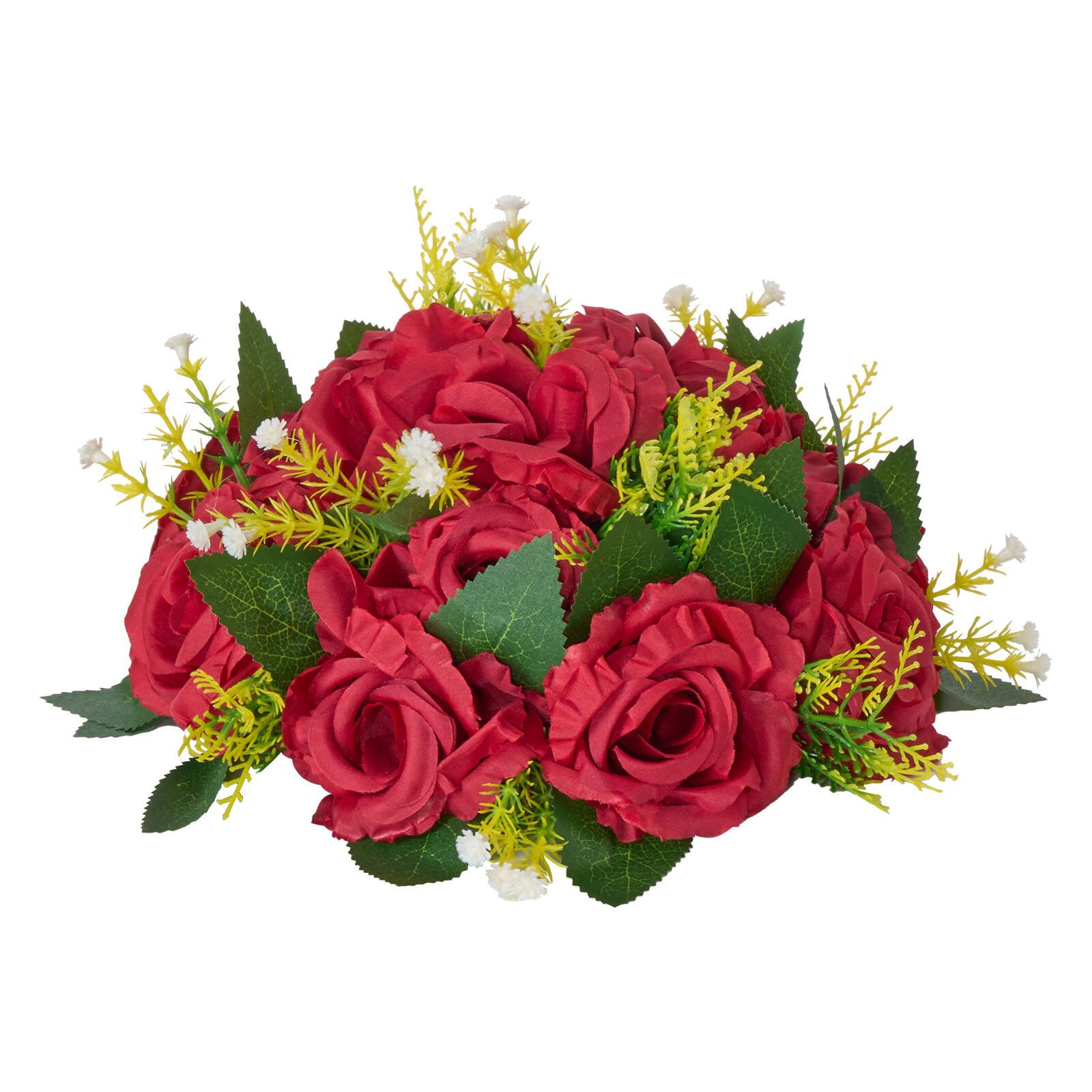 VEVOR Flower Balls Arrangement Bouquet 10 PCS, 9.5 Inch Wedding Red ...