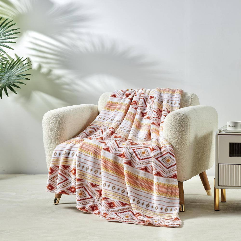 Noble House Aztec Sloth Micro plush Decorative Throw Blanket 50" X 60 ...