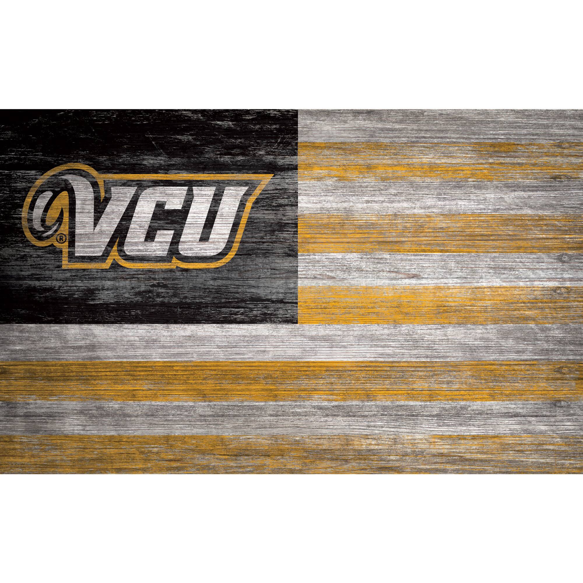 Fan Creations VCU Rams 11'' x 19'' Distressed Flag Sign Multicolor ...