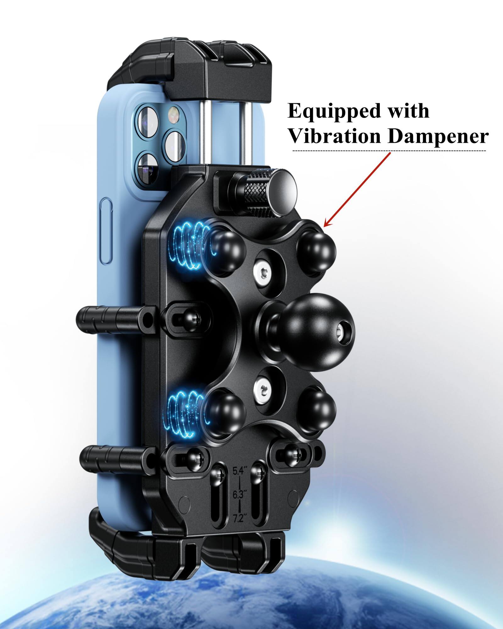 COTTAGE Anti theft Phone Mount Holder With Vibration Dampener High ...