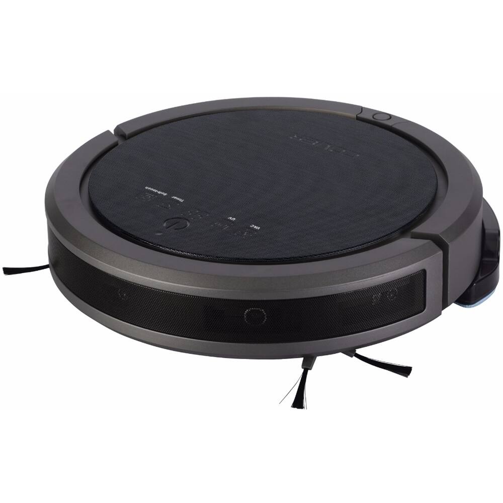Best Buy: Cover Products V01 Self-Charging Robot Vacuum Black with Gray ...