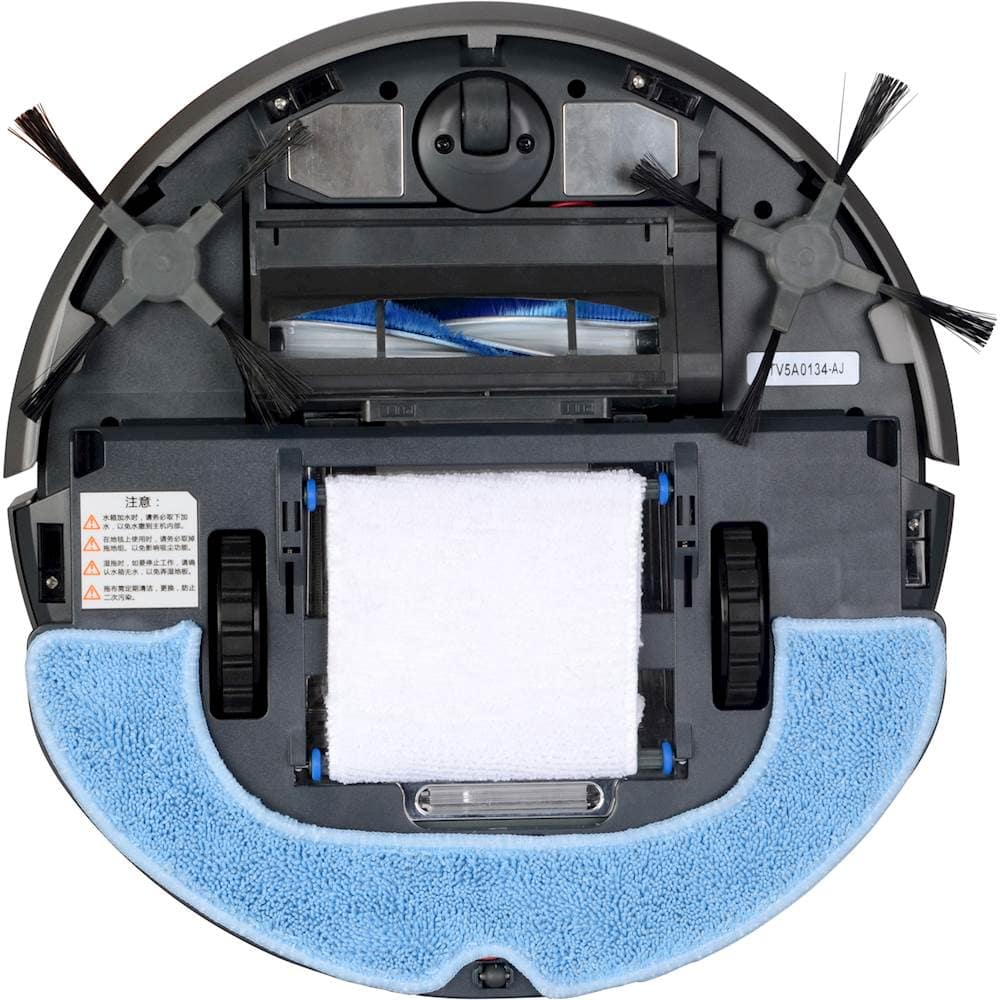 Best Buy: Cover Products V01 Self-Charging Robot Vacuum Black with Gray ...