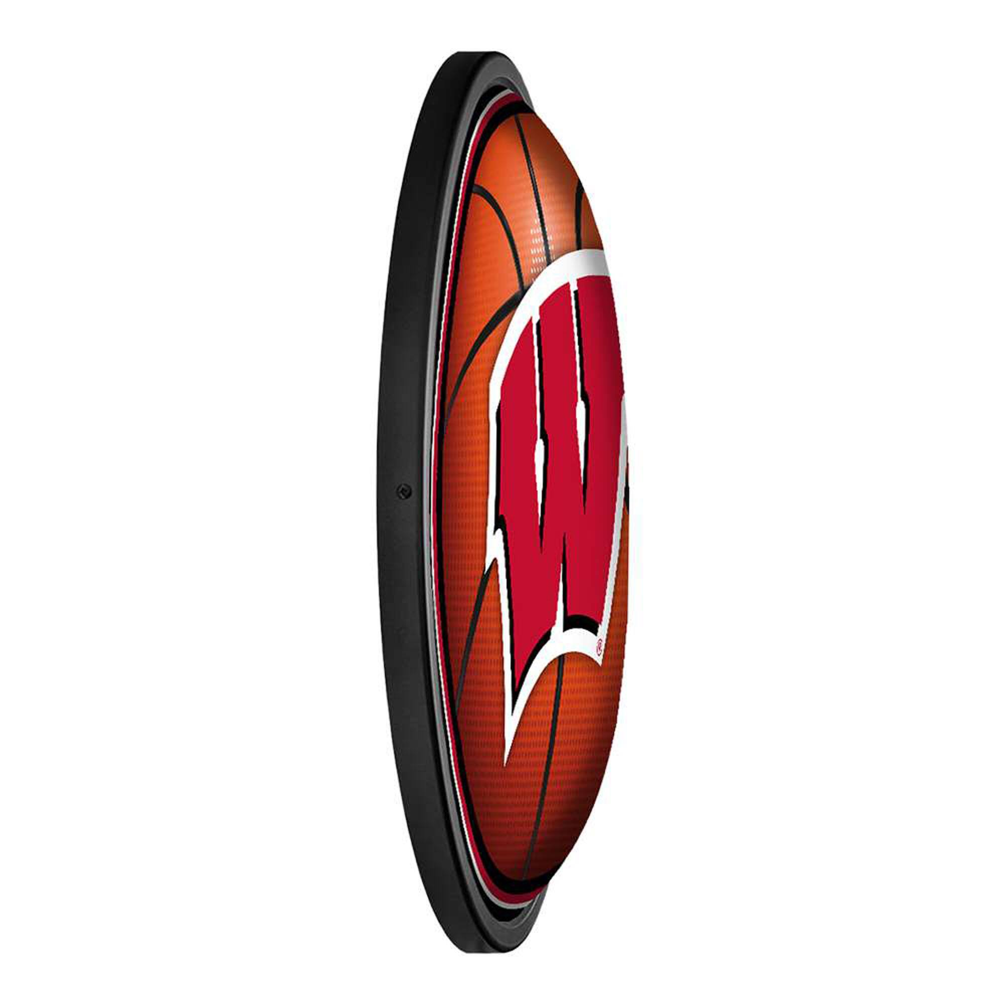 The Fan Brand Wisconsin Badgers Basketball 18'' Round Slimline ...