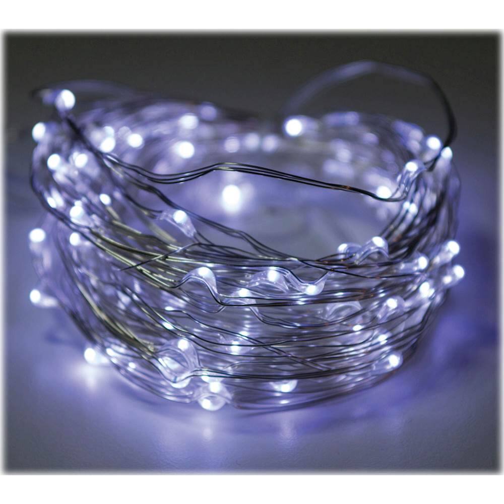 Best Buy: Axis LED Micro-Dot String Lights Metallic Silver 25013