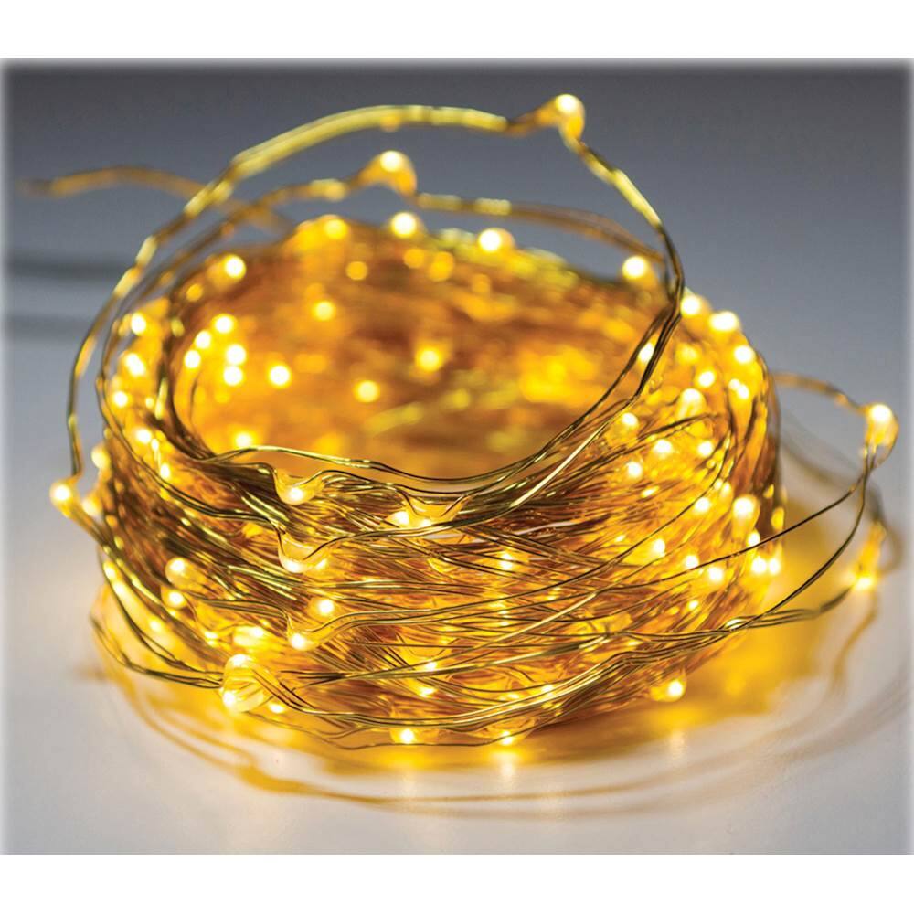 Best Buy: Axis LED Micro-Dot String Lights Metallic Gold 25016