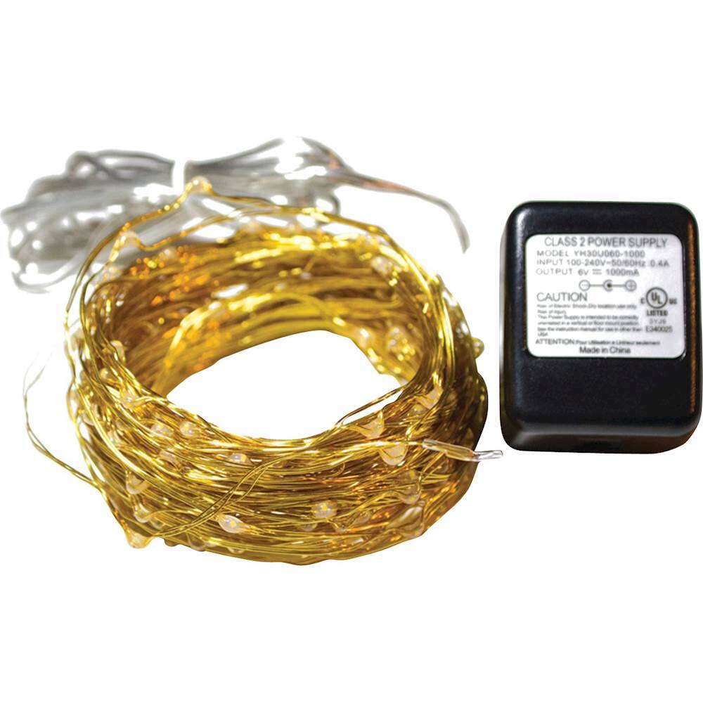 Best Buy: Axis LED Micro-Dot String Lights Metallic Gold 25014