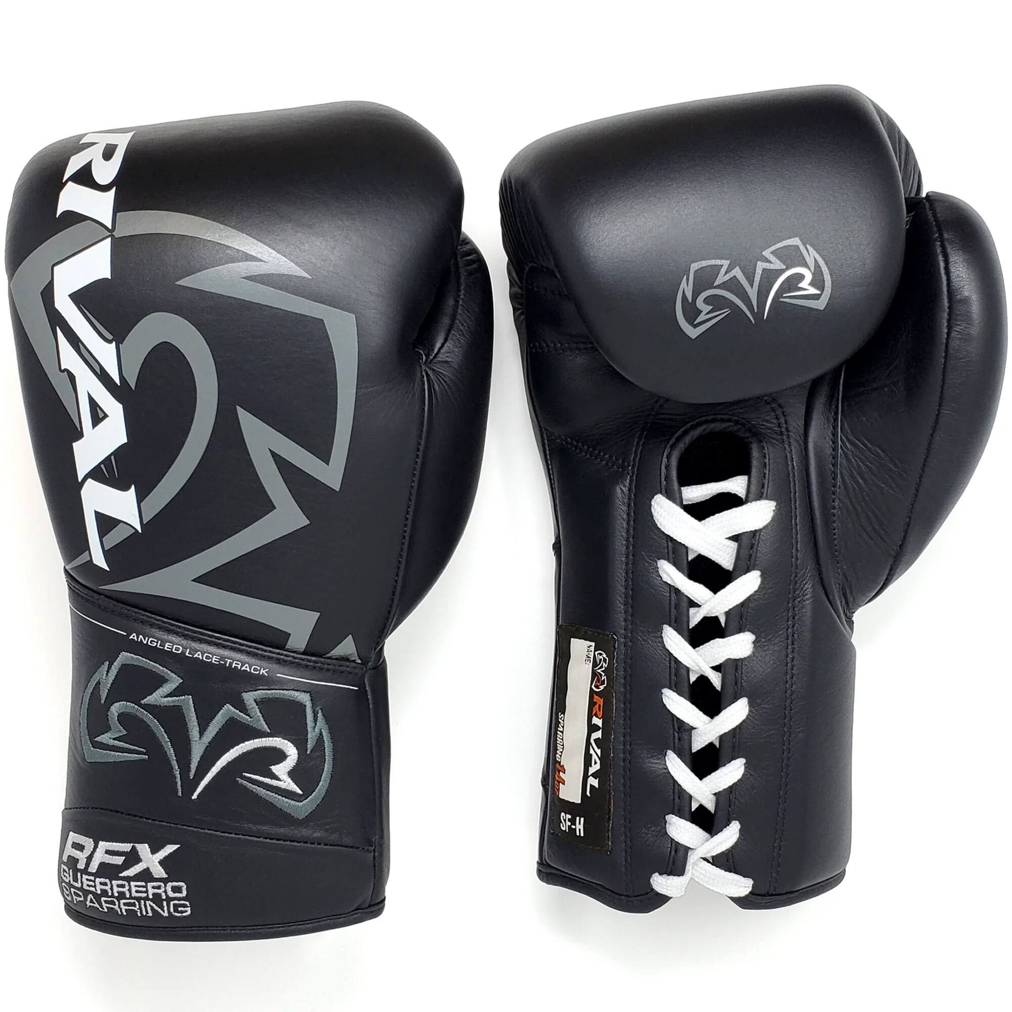 RIVAL Boxing RFX Guerrero SF H Lace Up Sparring Gloves 18 oz. Black RFX ...