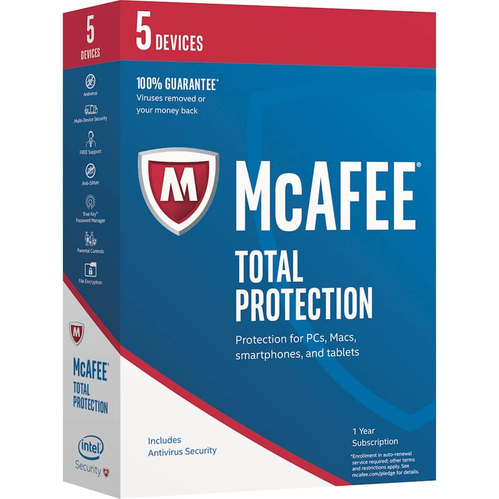 Best Buy: McAfee Total Protection (5 Devices) (1-Year Subscription ...