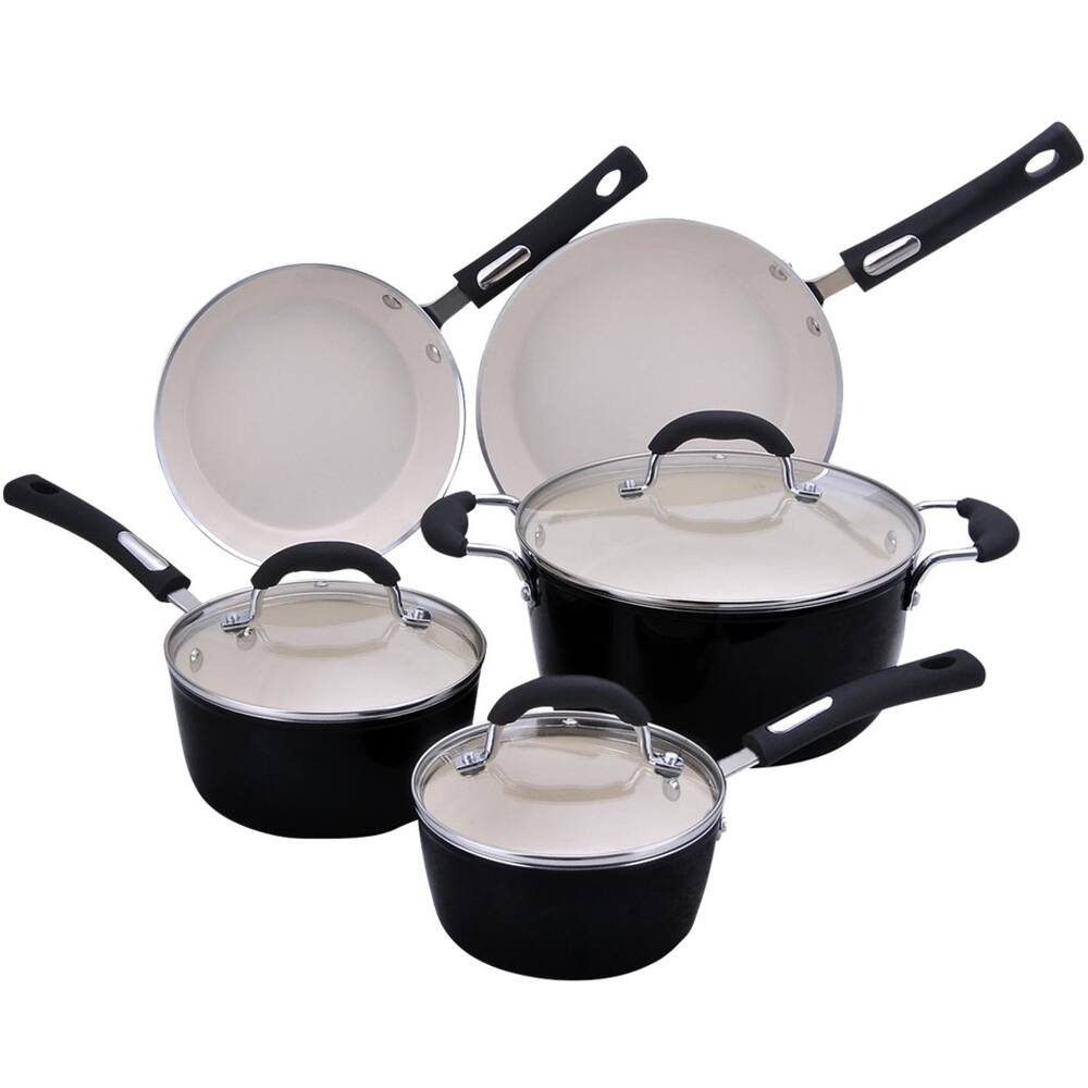 Hamilton Beach Cookware Set Black HAF603 - Best Buy