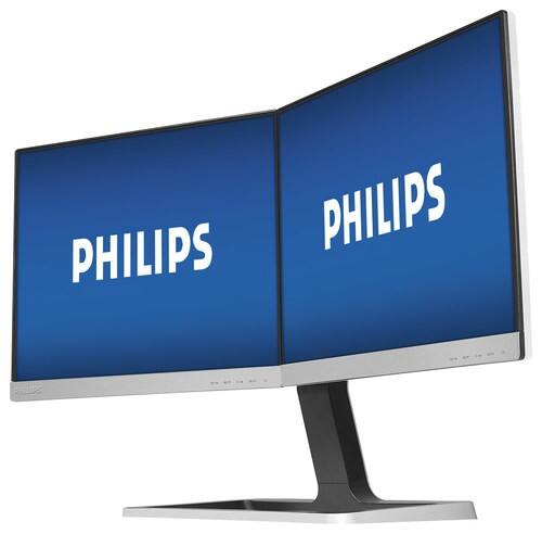 Philips Brilliance 2 in 1 19" IPS LED HD Monitor Black 19DP6QJNS - Best Buy