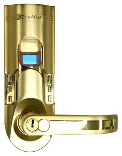 iTouchless Bio Matic Fingerprint Door Lock Gold BM001R - Best Buy