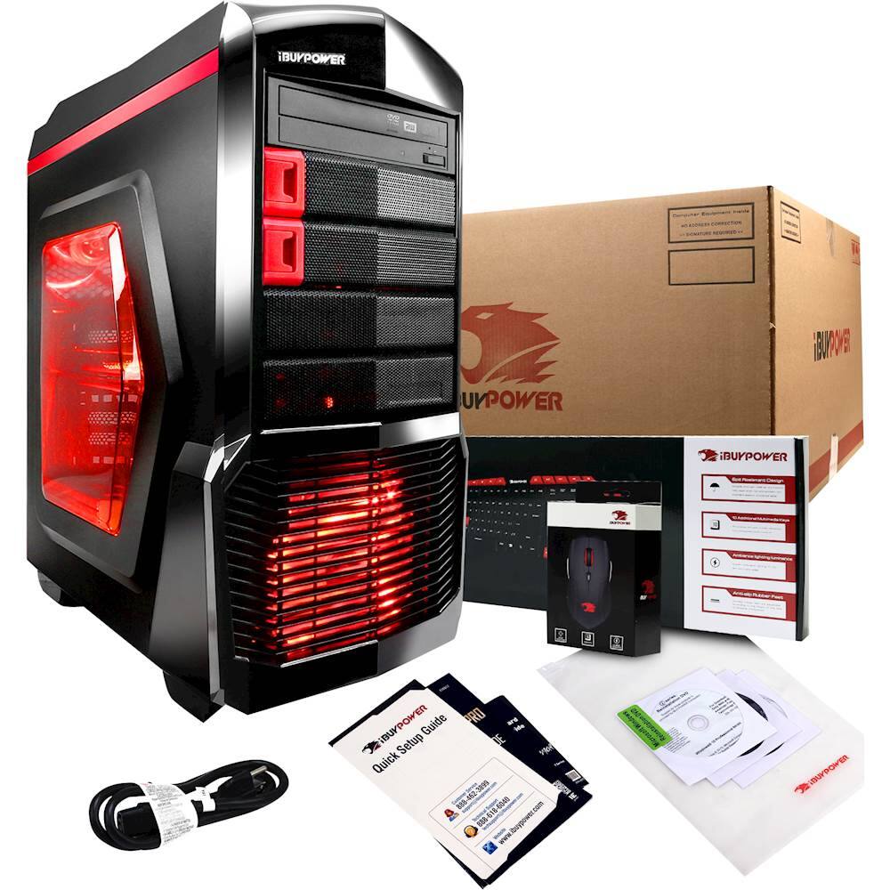 Best Buy: iBUYPOWER Desktop AMD Ryzen 5 1400 8GB Memory NVIDIA GeForce ...