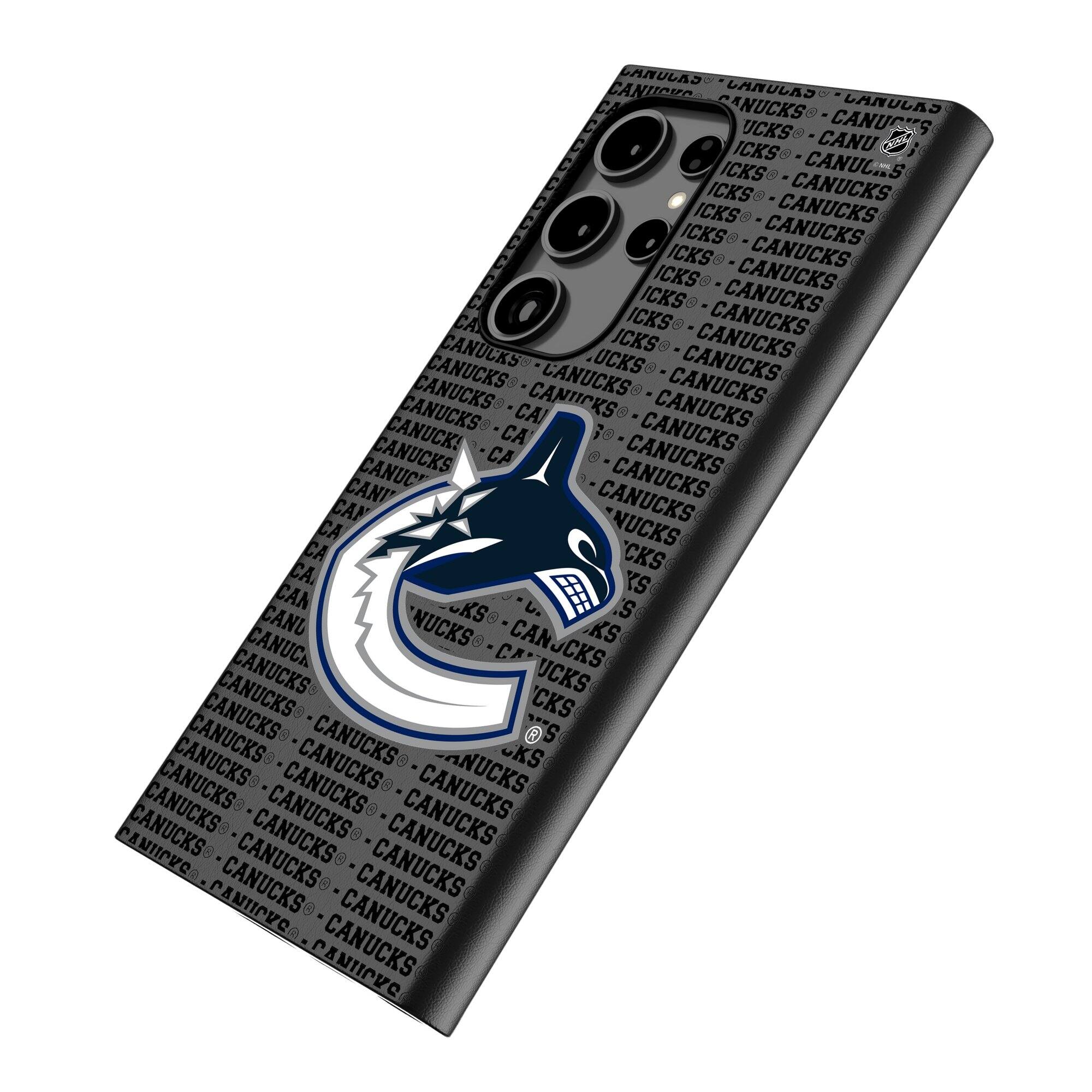 Keyscaper NHL Vancouver Canucks Text Backdrop Galaxy Magnetic Bump Case ...