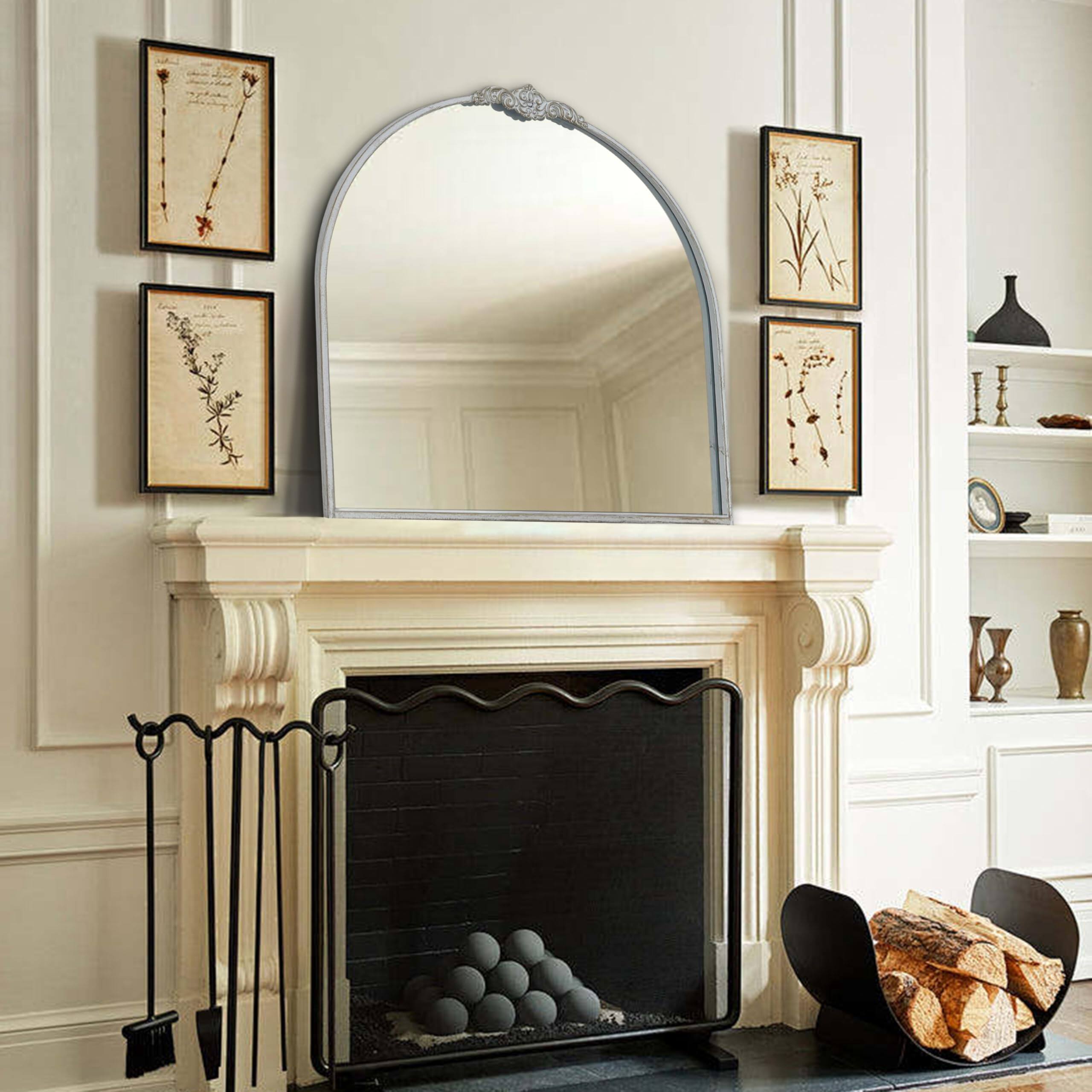 Comfort Essence Wall Mirror Baroque Ornate Arch Vintage Farmhouse Frame ...