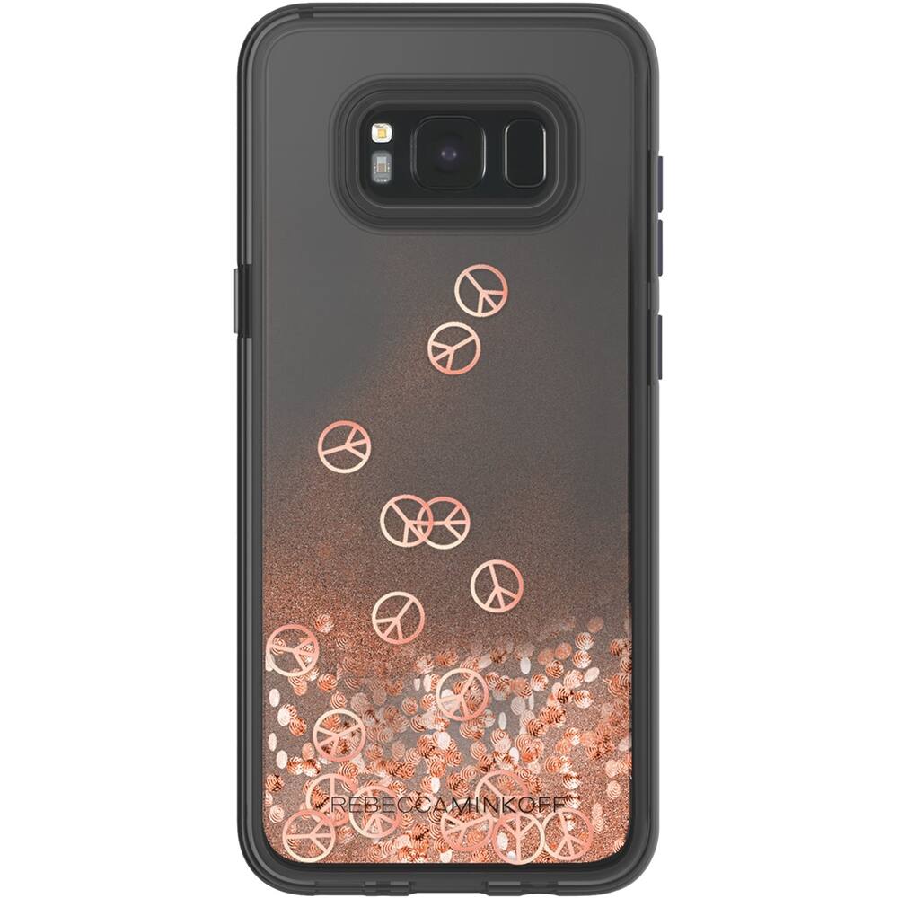 Rebecca Minkoff Glitterfall Case for Samsung Galaxy S8+ Peace sign rose ...