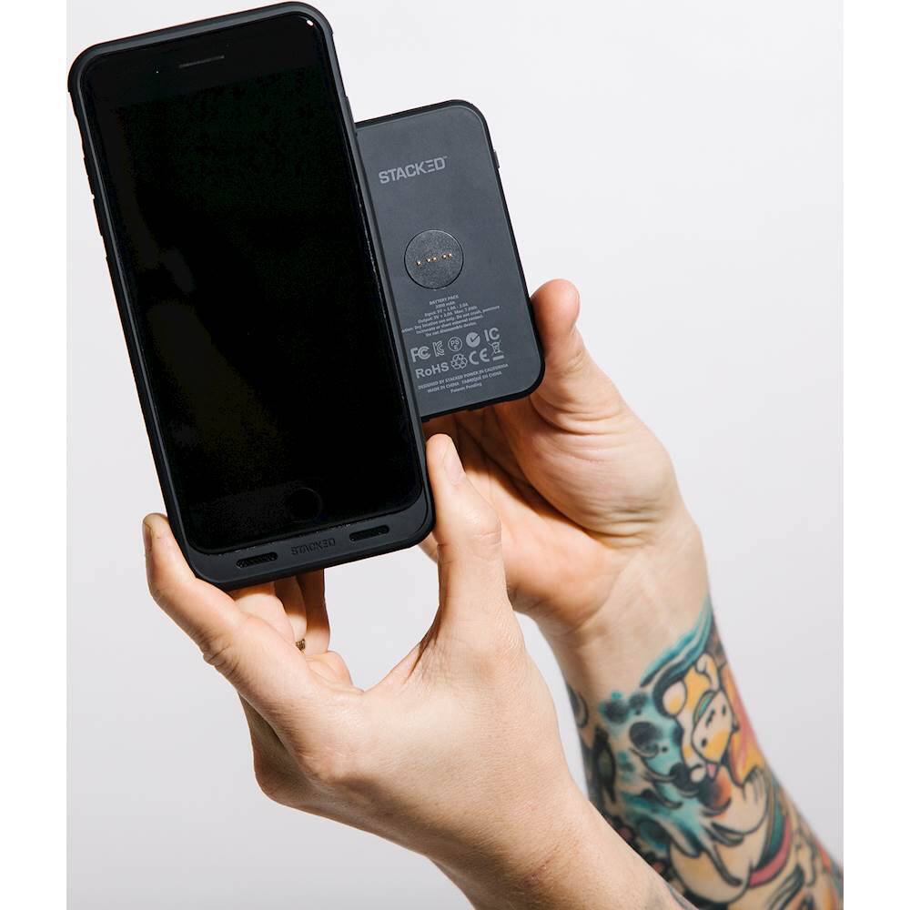 Best Buy: STACKED External Battery Case with Wireless Charging for ...