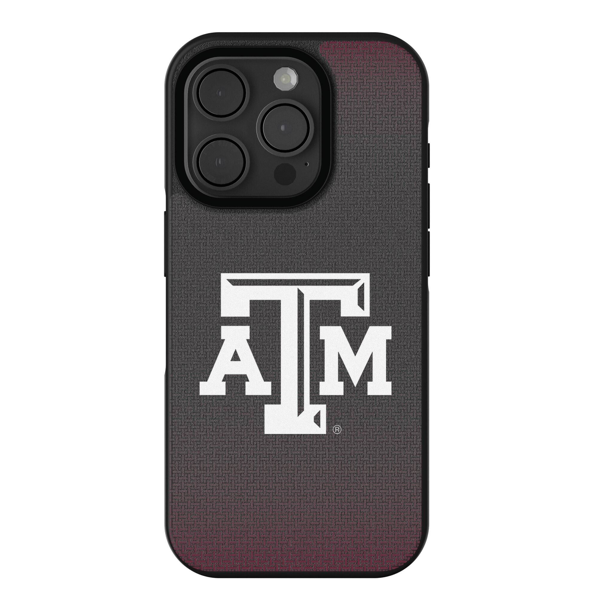 Keyscaper NCAA Texas A&M Aggies Linen Logo iPhone Bump Case 15 Black ...