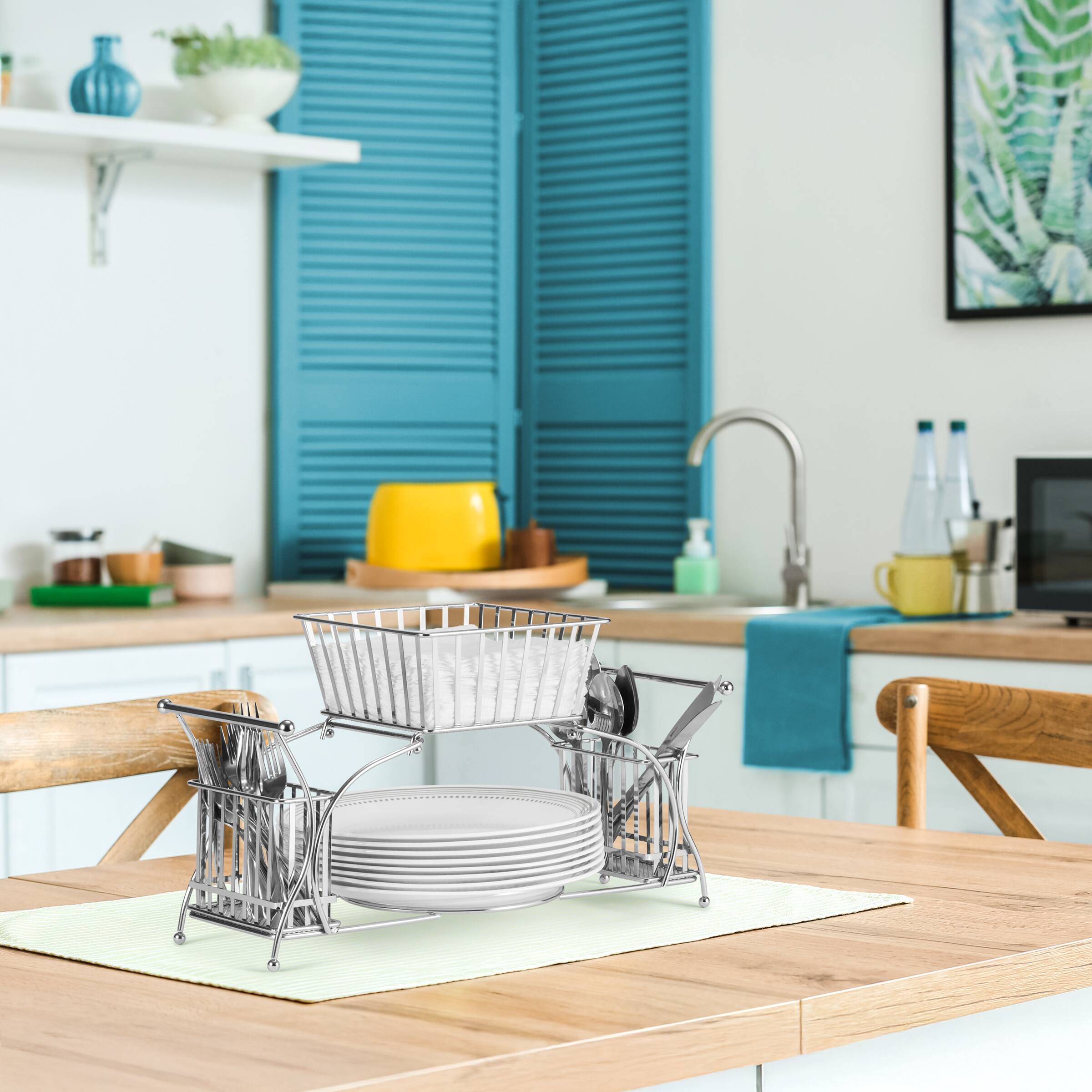 Sorbus 4 Section all in one Buffet Utensil Caddy Ideal for Dining Table ...