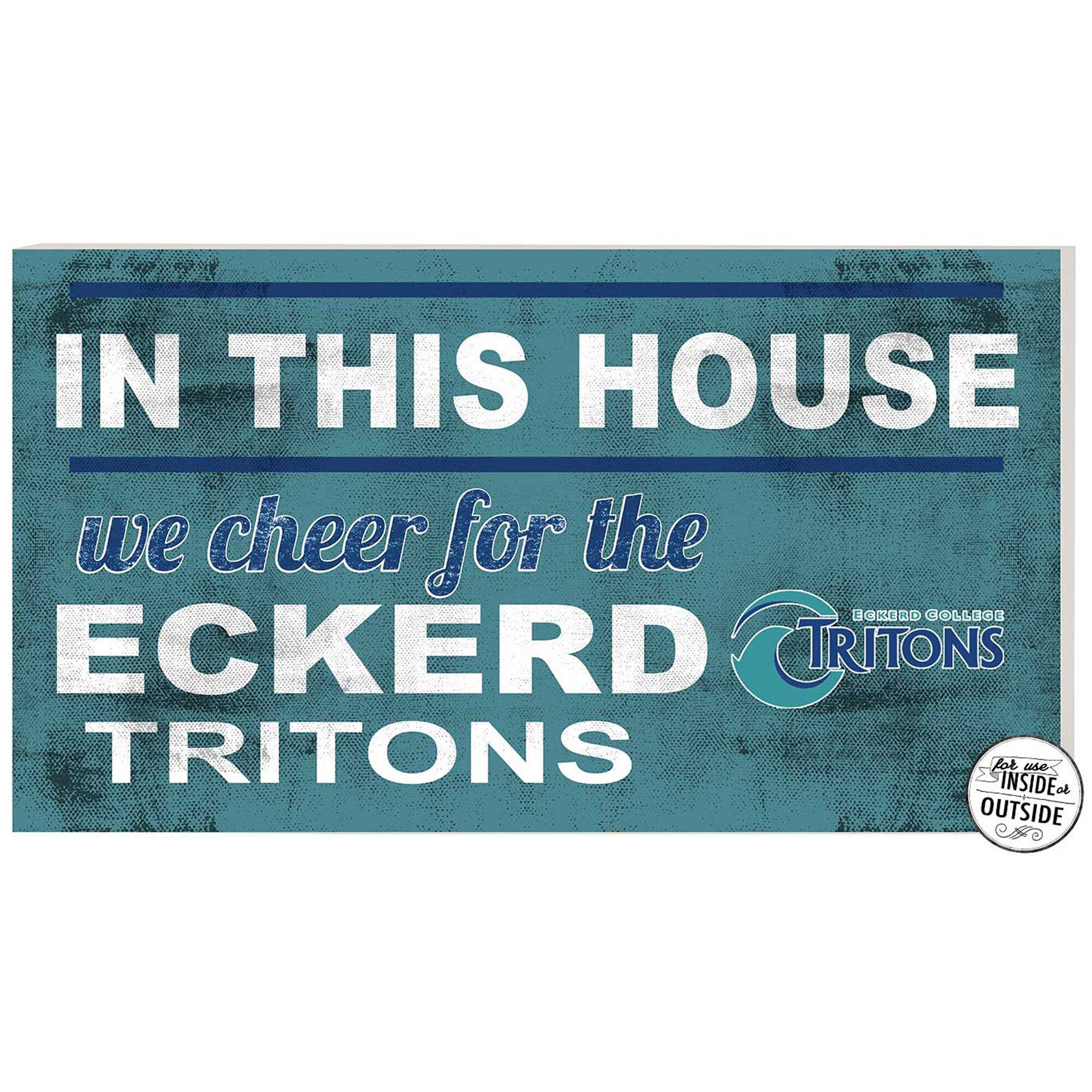 Jardine Eckerd Tritons 11" x 20" Indoor/Outdoor In This House Sign ...