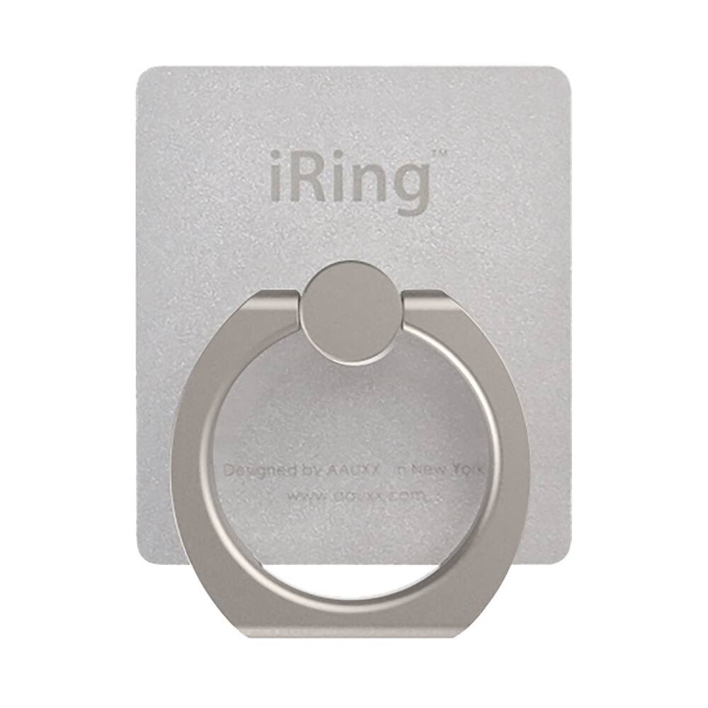 iRing Finger Grip/Kickstand for Mobile Phones Silver 15170VRP - Best Buy