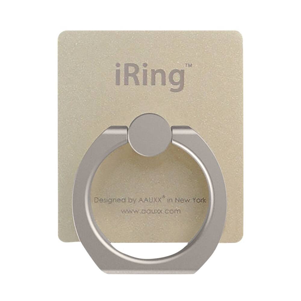 Best Buy: iRing Finger Grip/Kickstand for Mobile Phones Gold 15529VRP