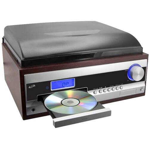 Best Buy: iLive Bluetooth Stereo Audio System Silver/brown/black IHCTB627CW