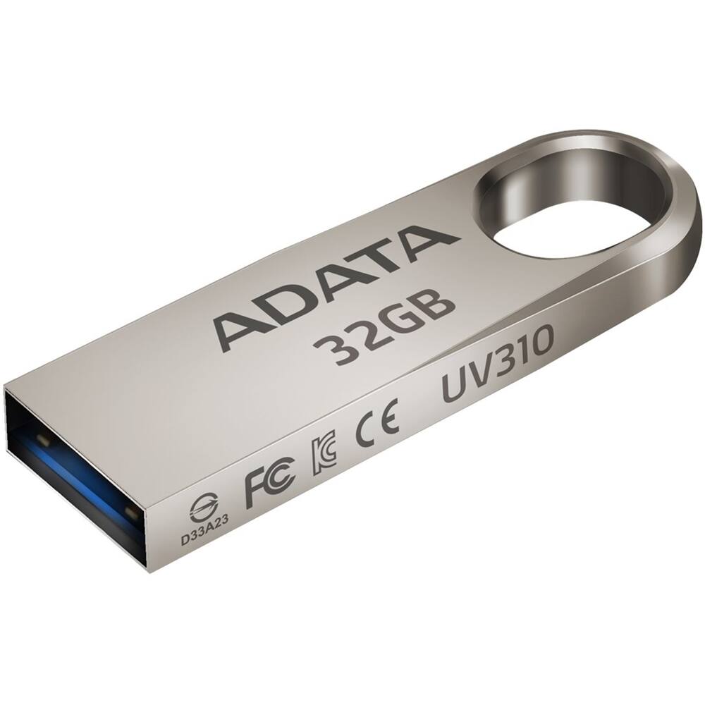 Best Buy: ADATA 32GB USB 3.1 Flash Drive Silver AUV310-32G-RGD