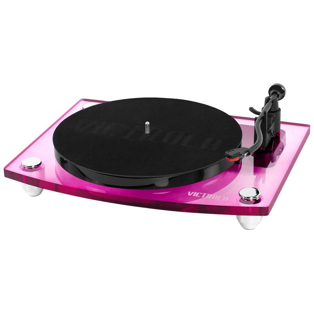 Best Buy: Victrola Bluetooth Stereo Turntable Pink VM-100C-PNK