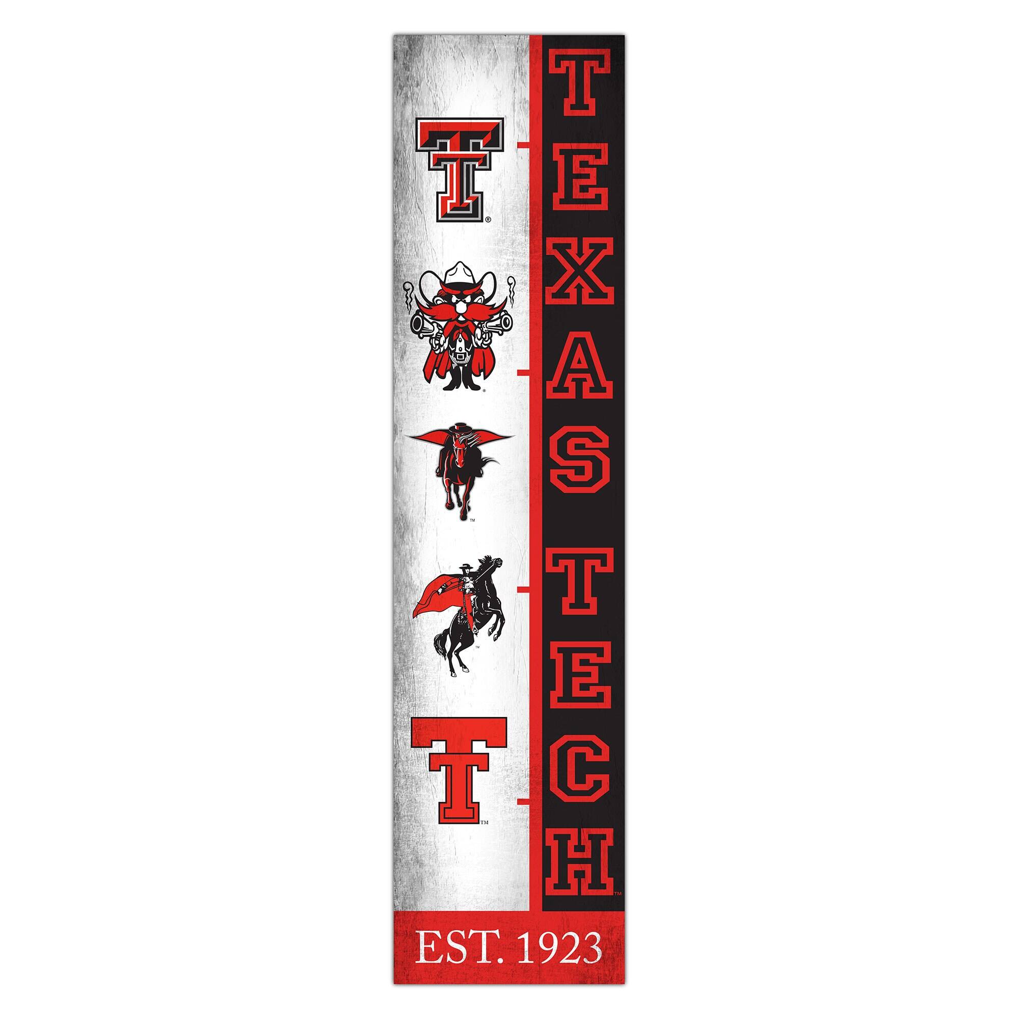 Fan Creations Texas Tech Red Raiders 6" x 24" Progression Wood Sign ...