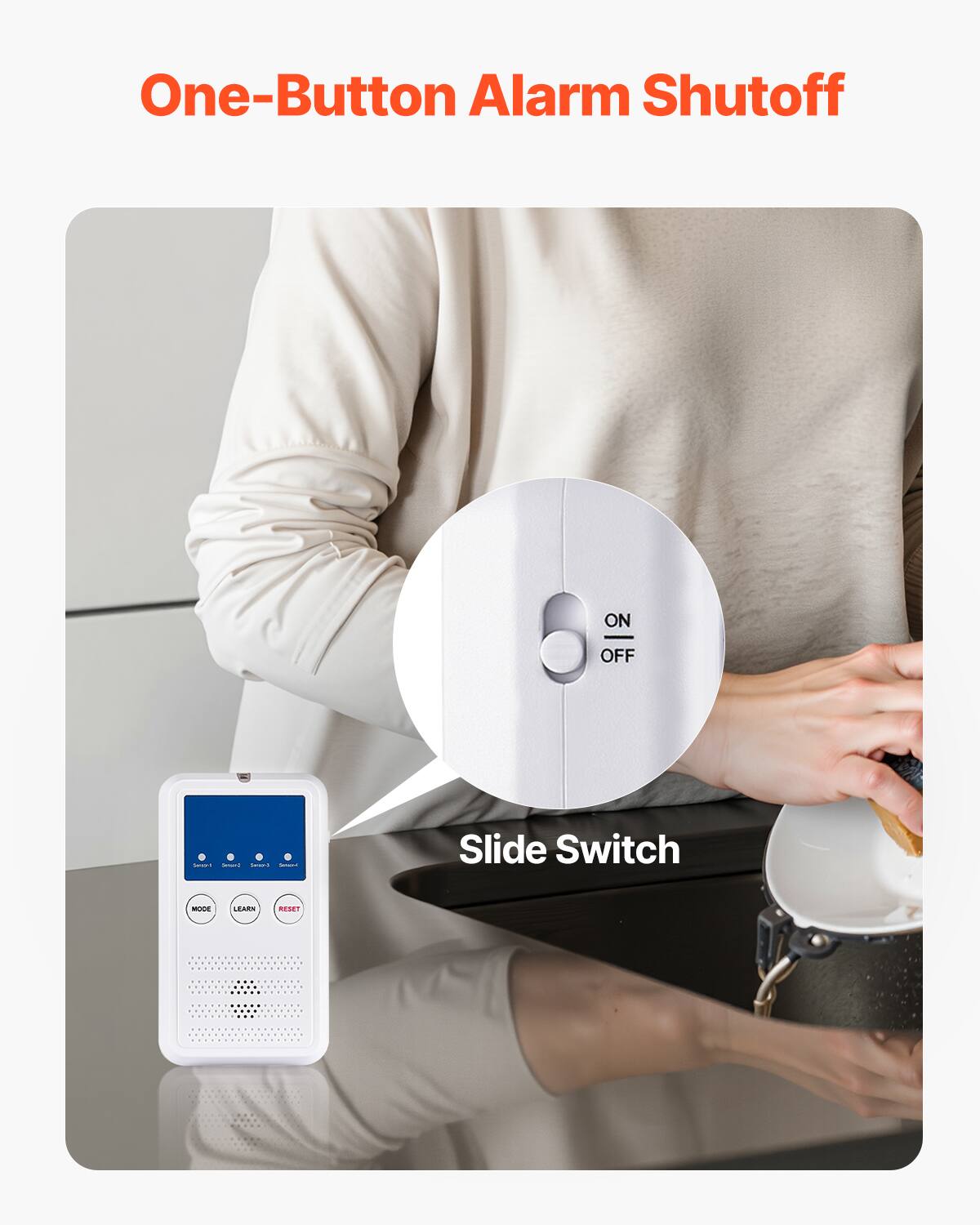 VEVOR Early Alert Bed Alarm System, Wireless Bed and Chair Sensor Pad ...