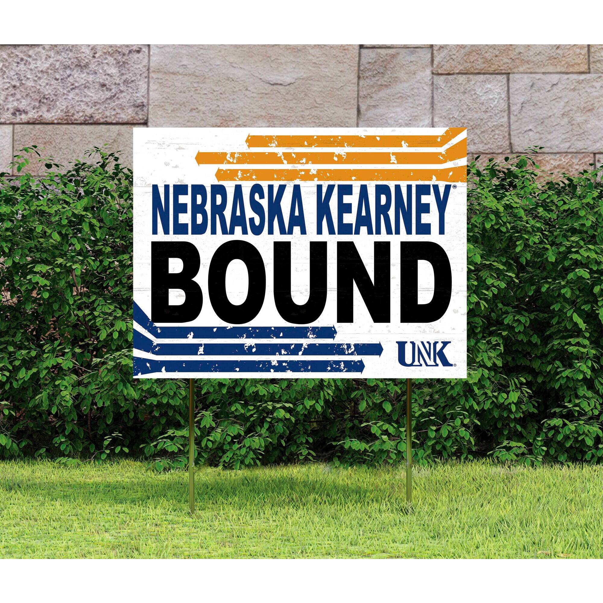 Jardine Nebraska Kearney Lopers 18" x 24" Bound Yard Sign White ...