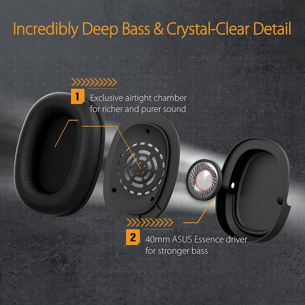 ASUS TUF Gaming H1 Wired Headset TUFGAMINGH1 Black TUFGAMINGH1 - Best Buy