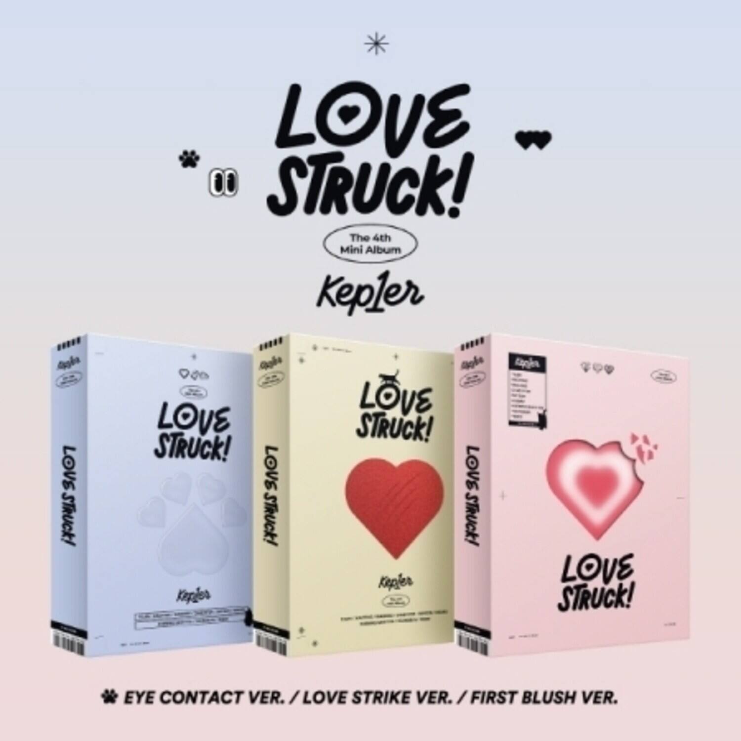 Kep1ER Lovestruck! Random Cover incl. 84p Photobook, 3 Postcards ...