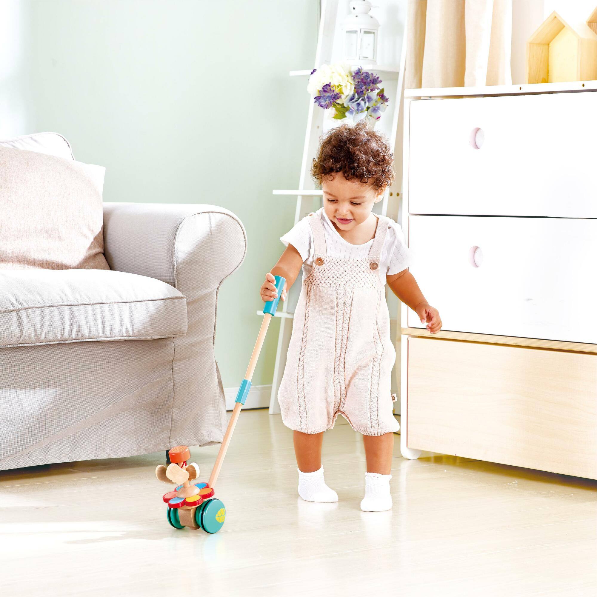 Best Buy: Hape Wooden Push & Pull Dancing Butterflies Walking Toy for ...