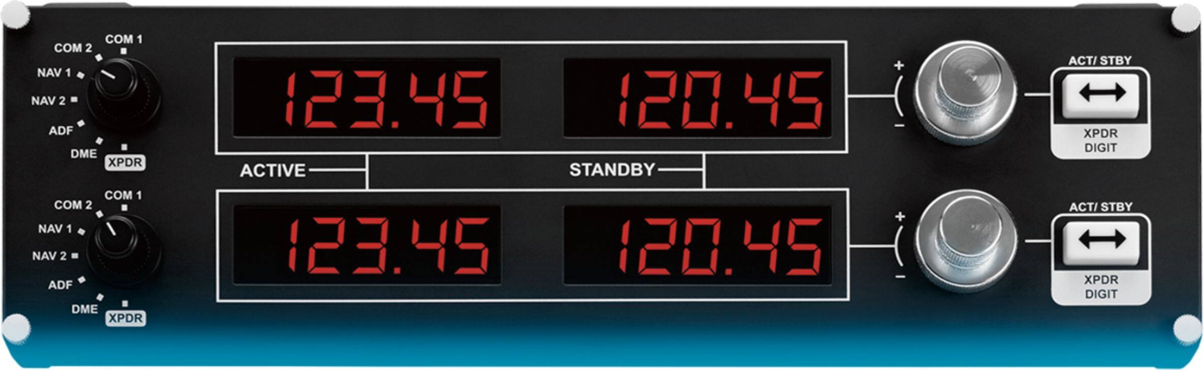 Logitech Pro Flight Radio Panel Gaming Controller for PC Black 945 ...