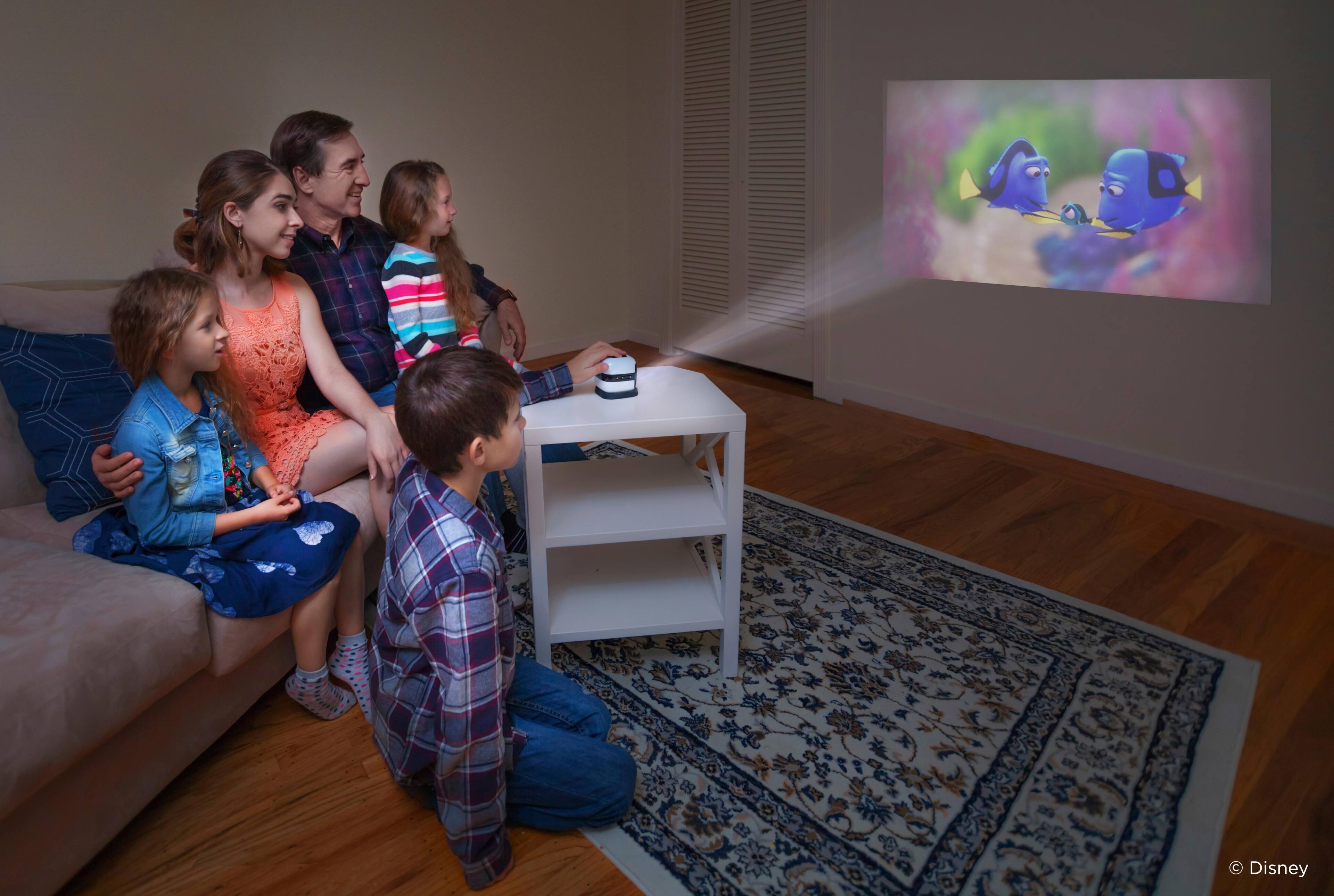 Best Buy: CINEMOOD Storyteller Wireless Smart DLP Projector White ...