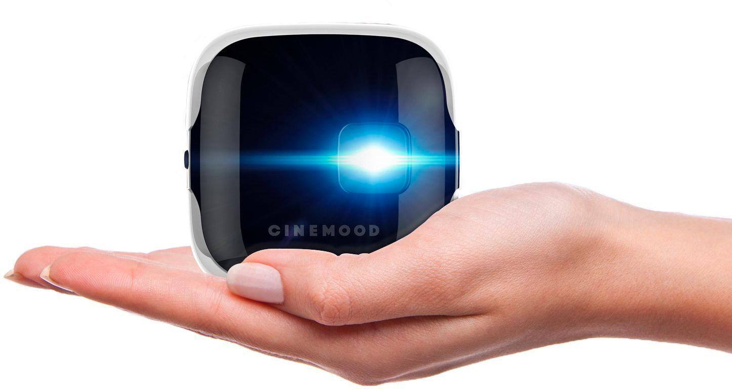 Best Buy: CINEMOOD Storyteller Wireless Smart DLP Projector White ...
