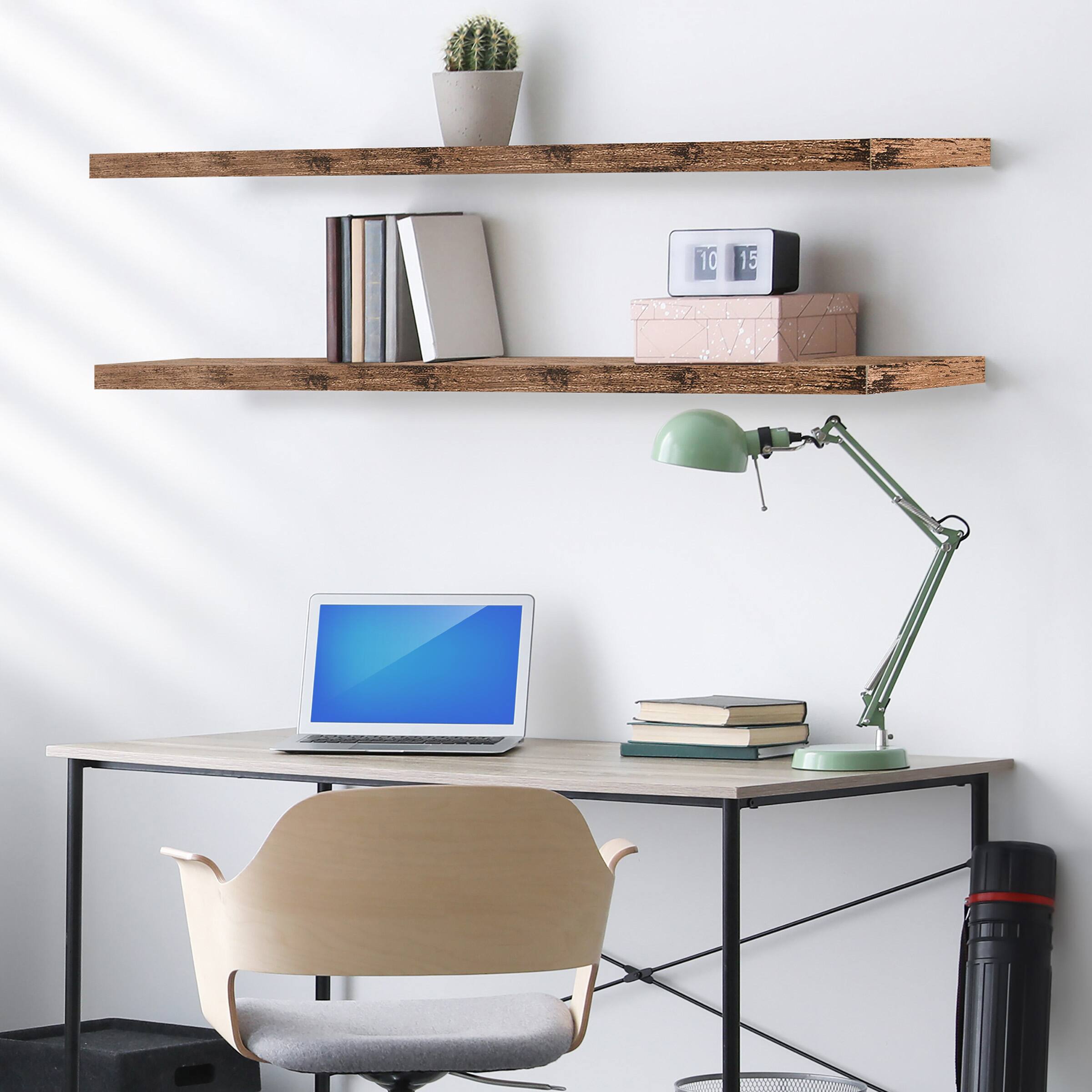 Sorbus Floating Shelves for Wall 55 Inch Extra Long Bathroom Shelves ...