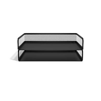 TRU RED TRU RED™ Side Load Stackable Metal Letter Tray, 2/Pack (TR57563 ...