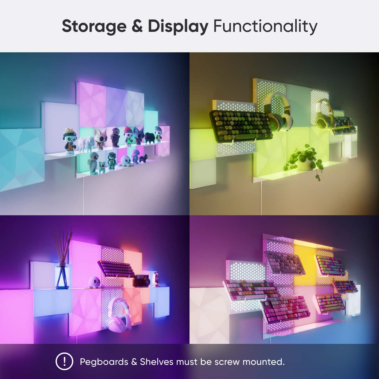 Best Buy: Nanoleaf Blocks Light Pegboard Add-On Smart LED Wall Light ...