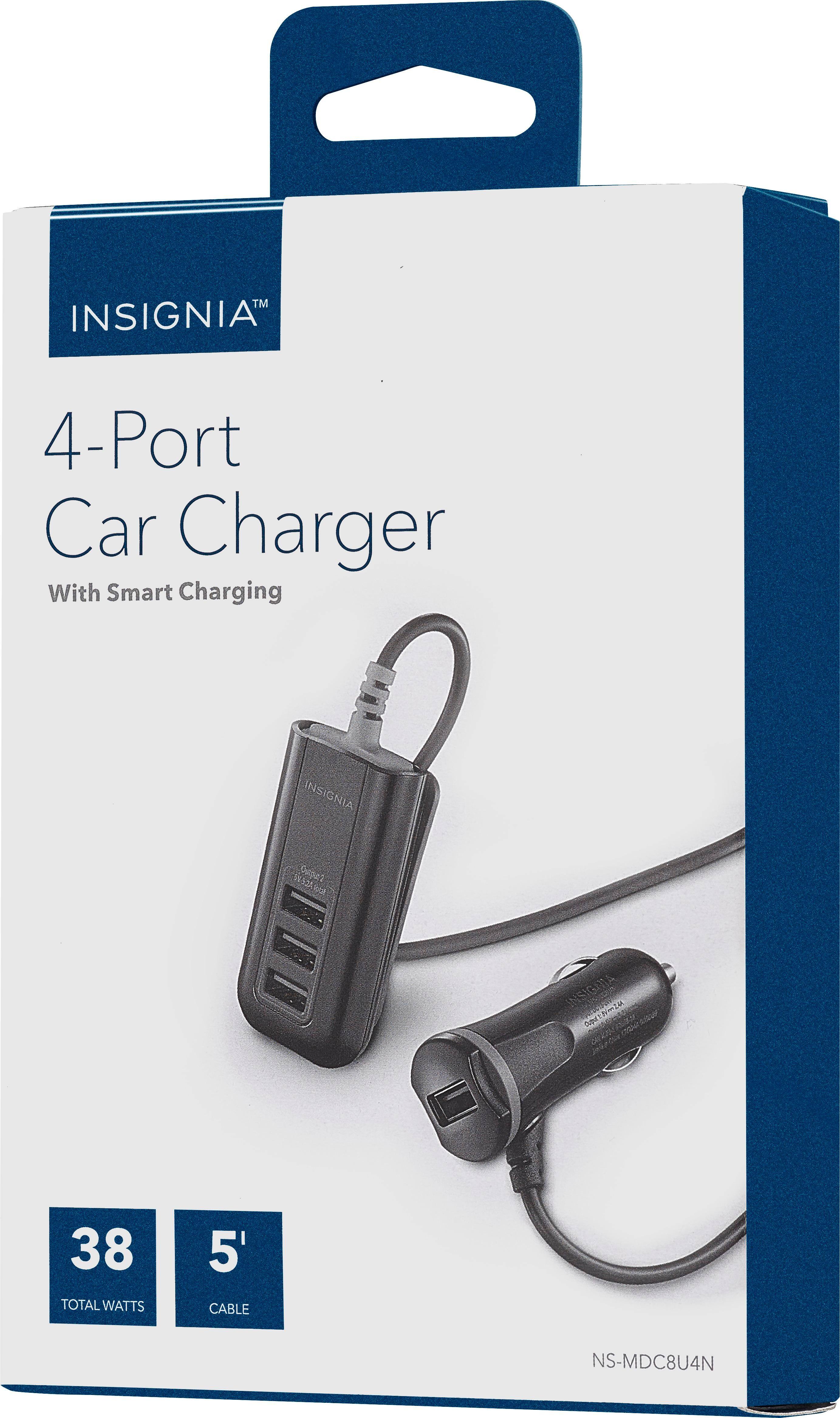 Customer Reviews: Insignia™ 4-Port Vehicle Charger with Smart Charging ...